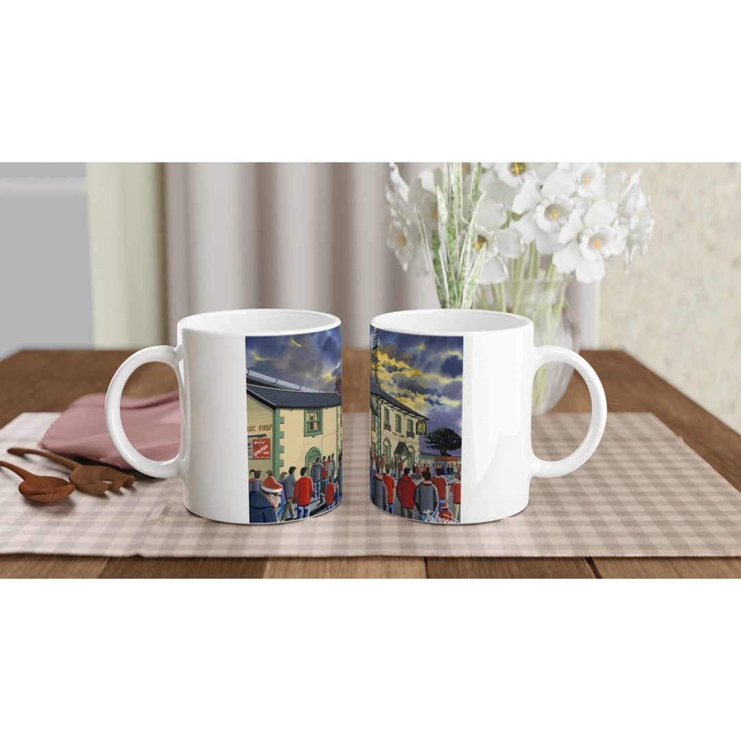 Wrexham, Racecourse Ground Stadium White 11oz Ceramic Football Mug ...