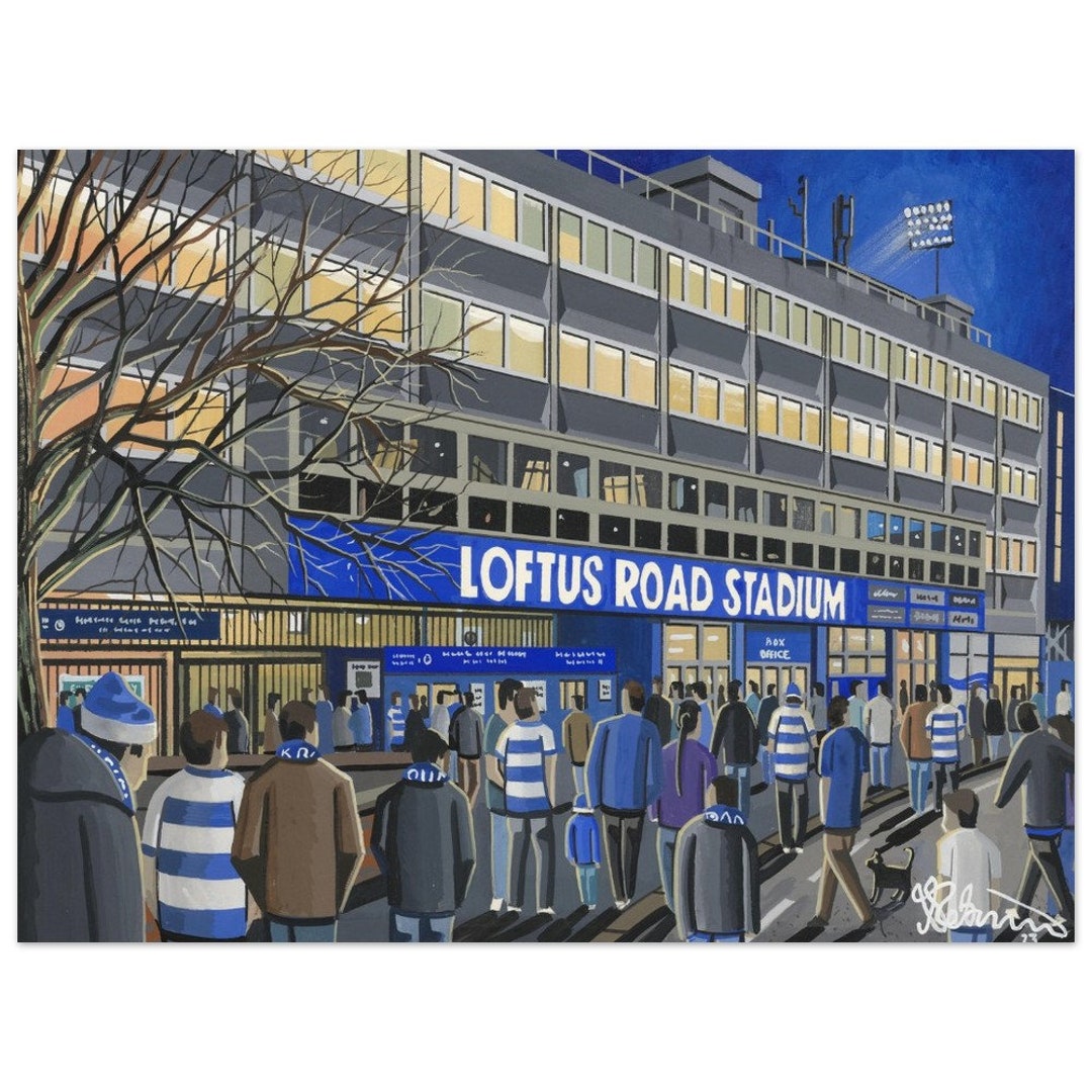Queens P Rangers, Loftus Rd Stadium, Superior Poster, Wall Art Football ...