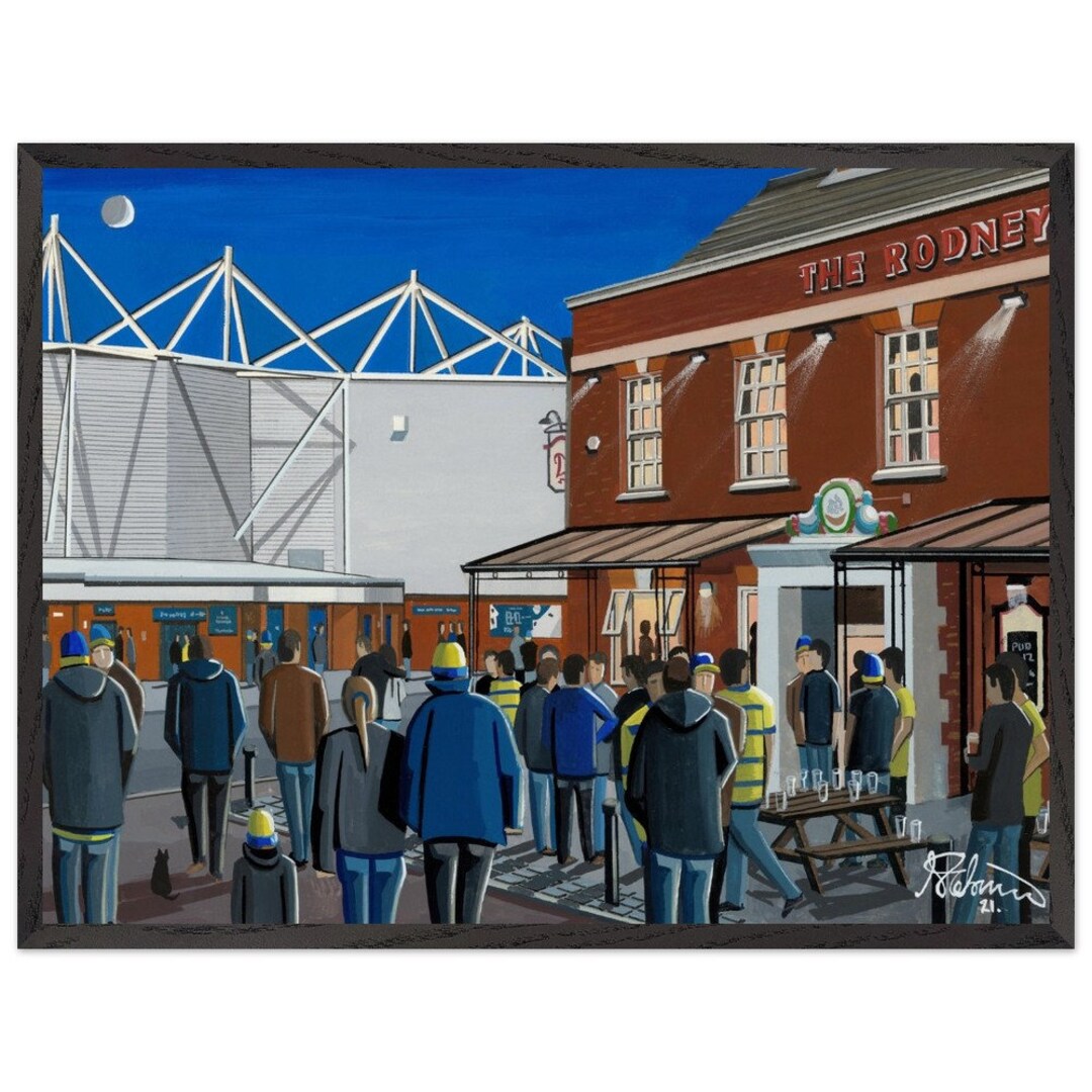 Warrington. Rugby Stadium Superior Framed Poster: Wall Art, Wolves ...