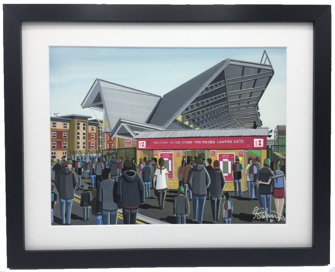 Harlequins, Stoop Stadium, Wall Art Framed Print, Rugby Club, Rugby ...