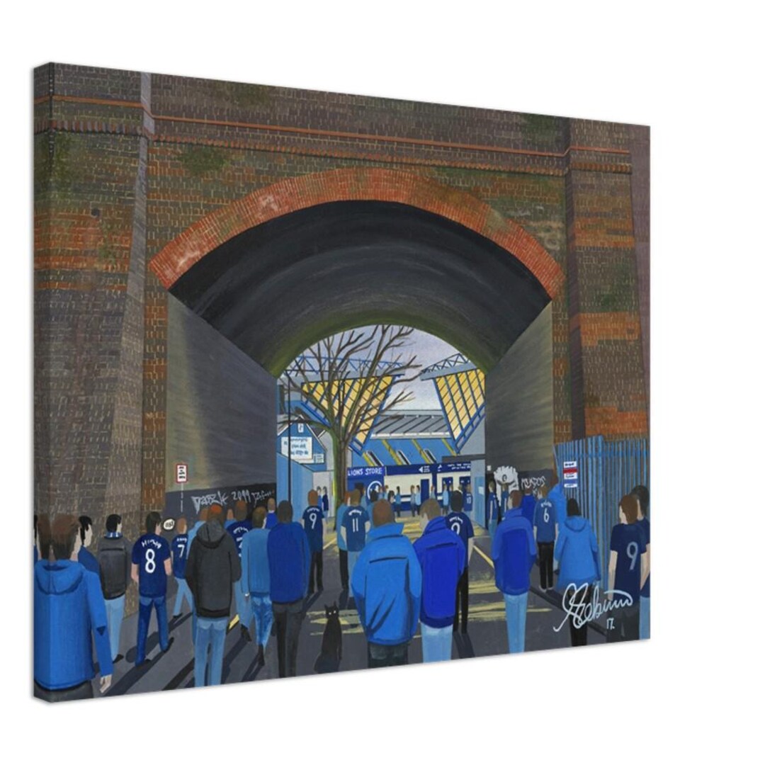 Millwall, the Den Stadium Canvas Print. Wall Art Football Club FC ...