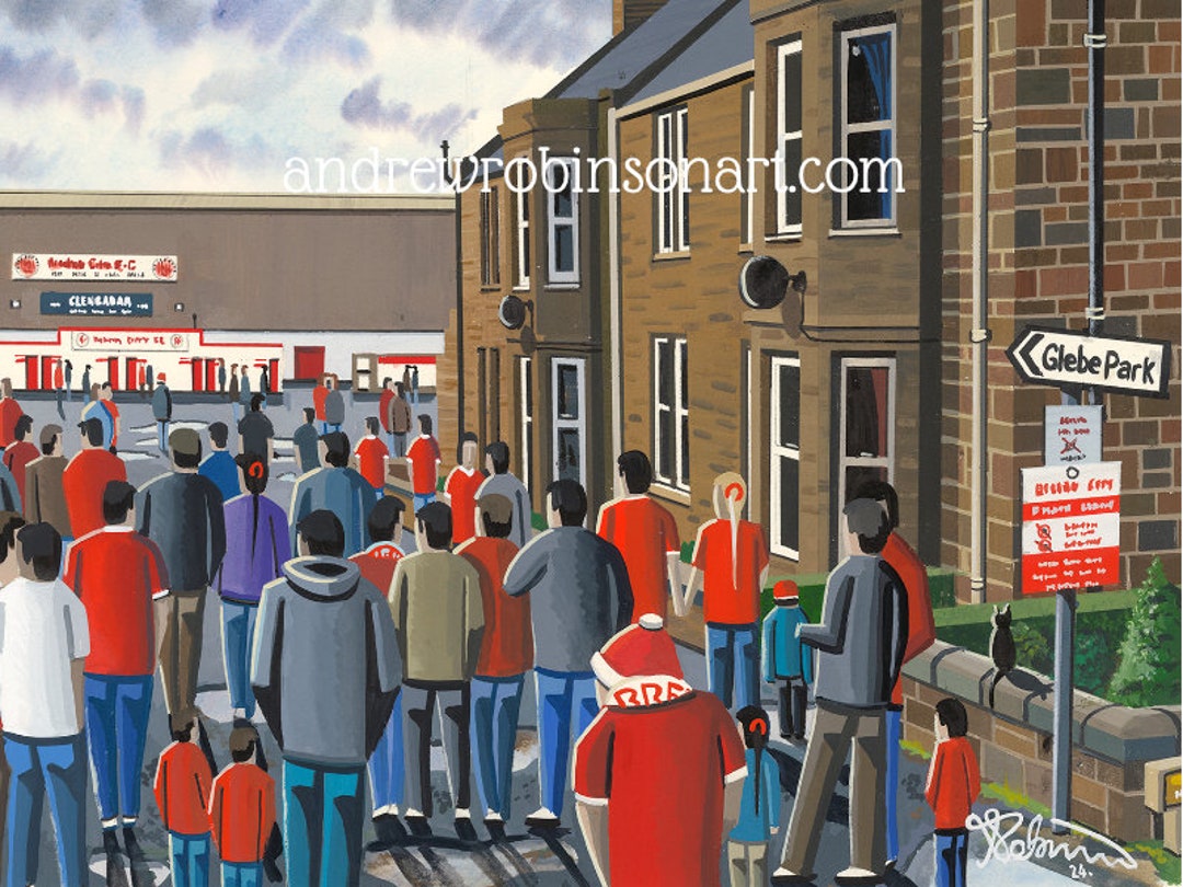 Brechin, Glebe Pk Stadium, Standard Poster, Wall Art Football Club FC ...
