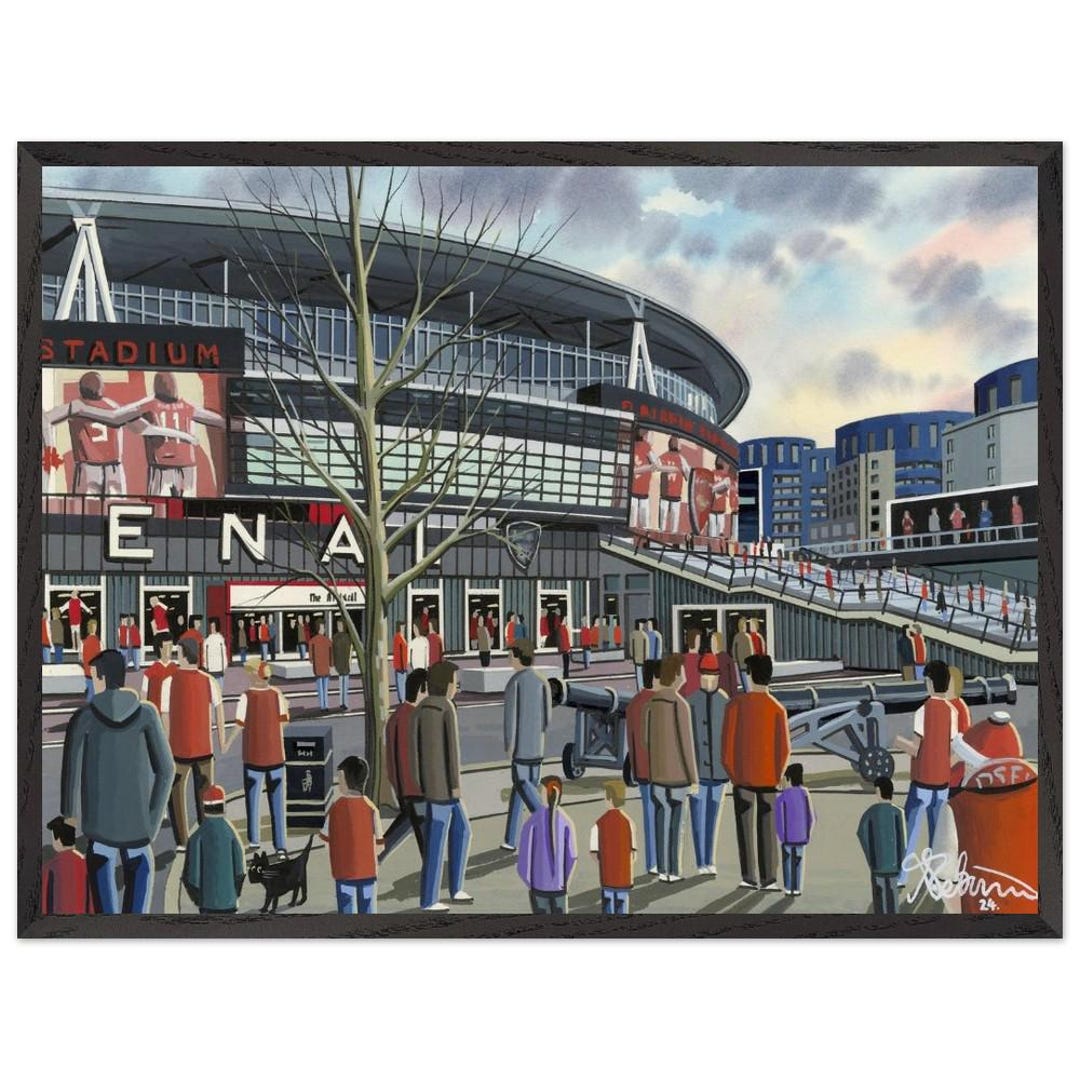 Arsenal, Superior Wooden Framed Poster. Wall Art Football Club FC ...