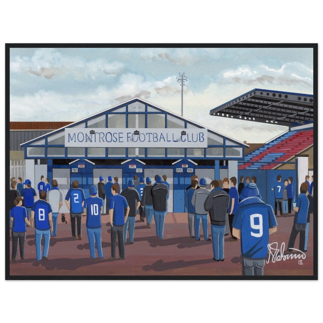 Montrose. Links Pk Stadium Standard Framed Poster: Football Club Gifts ...
