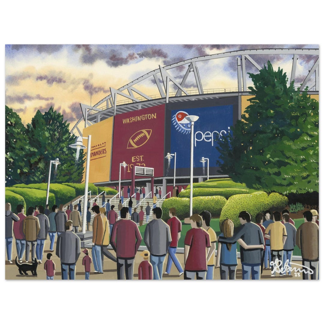 Washington. Football Stadium Art: American Football Team Memorabilia ...