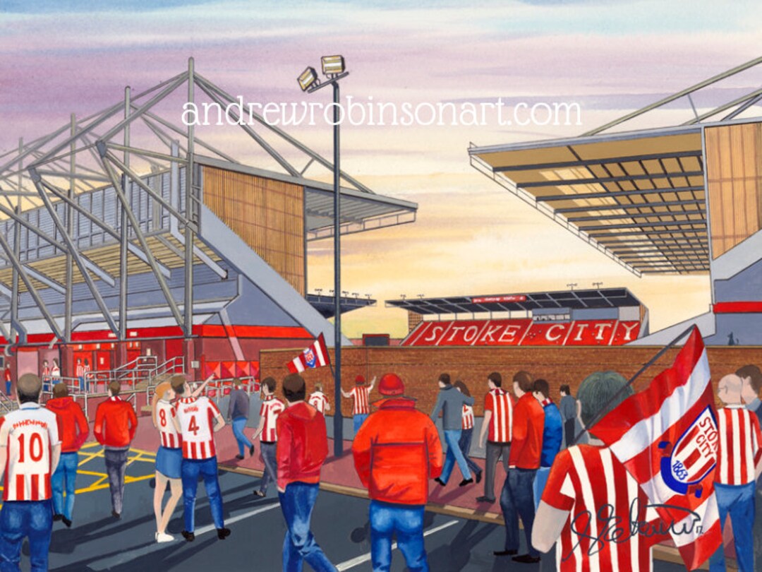 Stoke, Football Stadium, Standard Poster, Wall Art Football Club FC ...
