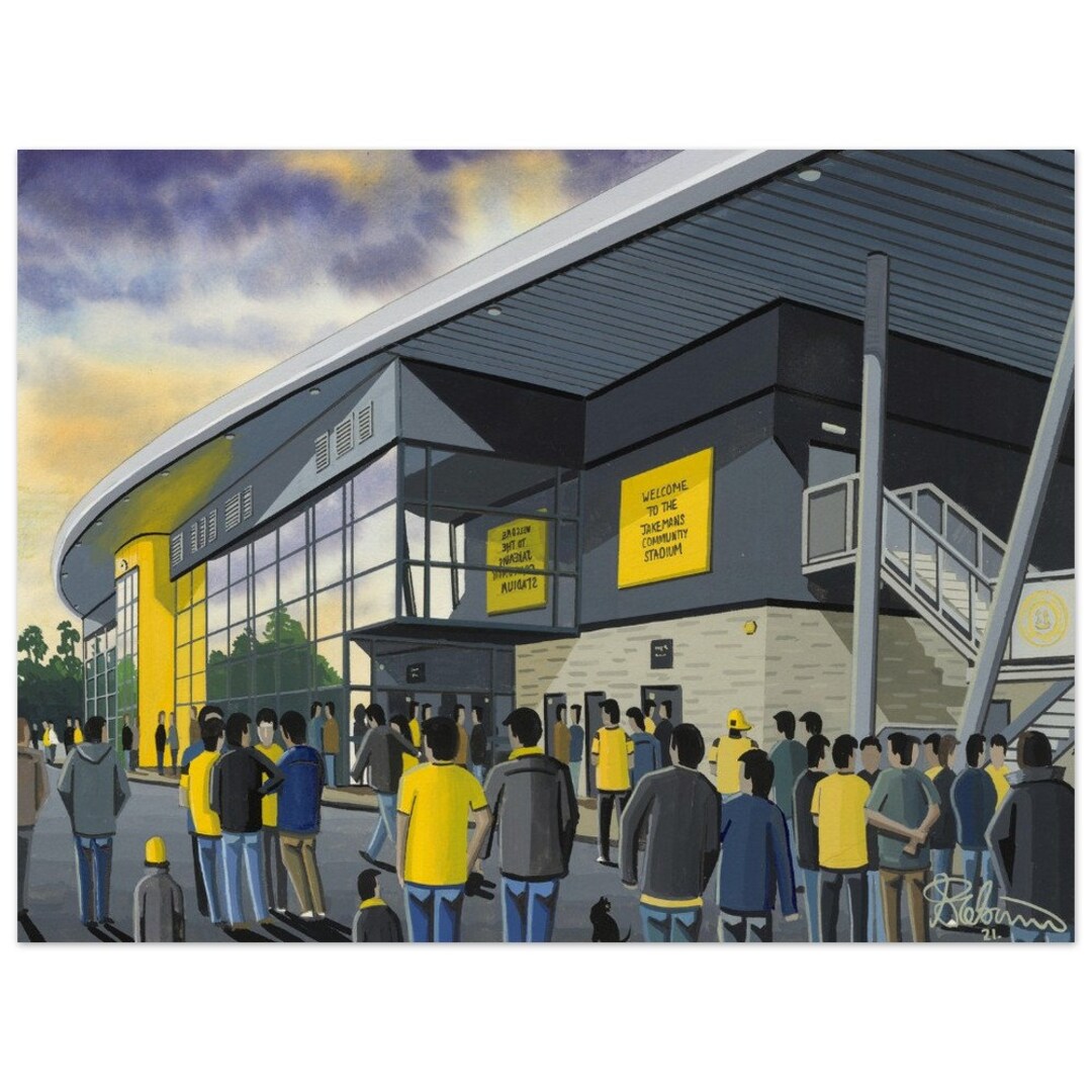 Boston, Jakemans Stadium, Superior Poster, Wall Art Football Club FC ...