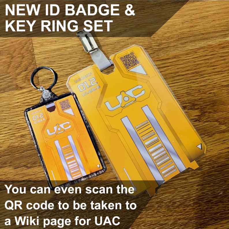 Cosplay Combo Pack Doom Eternal Key Card ID & Keyring Sets - Etsy