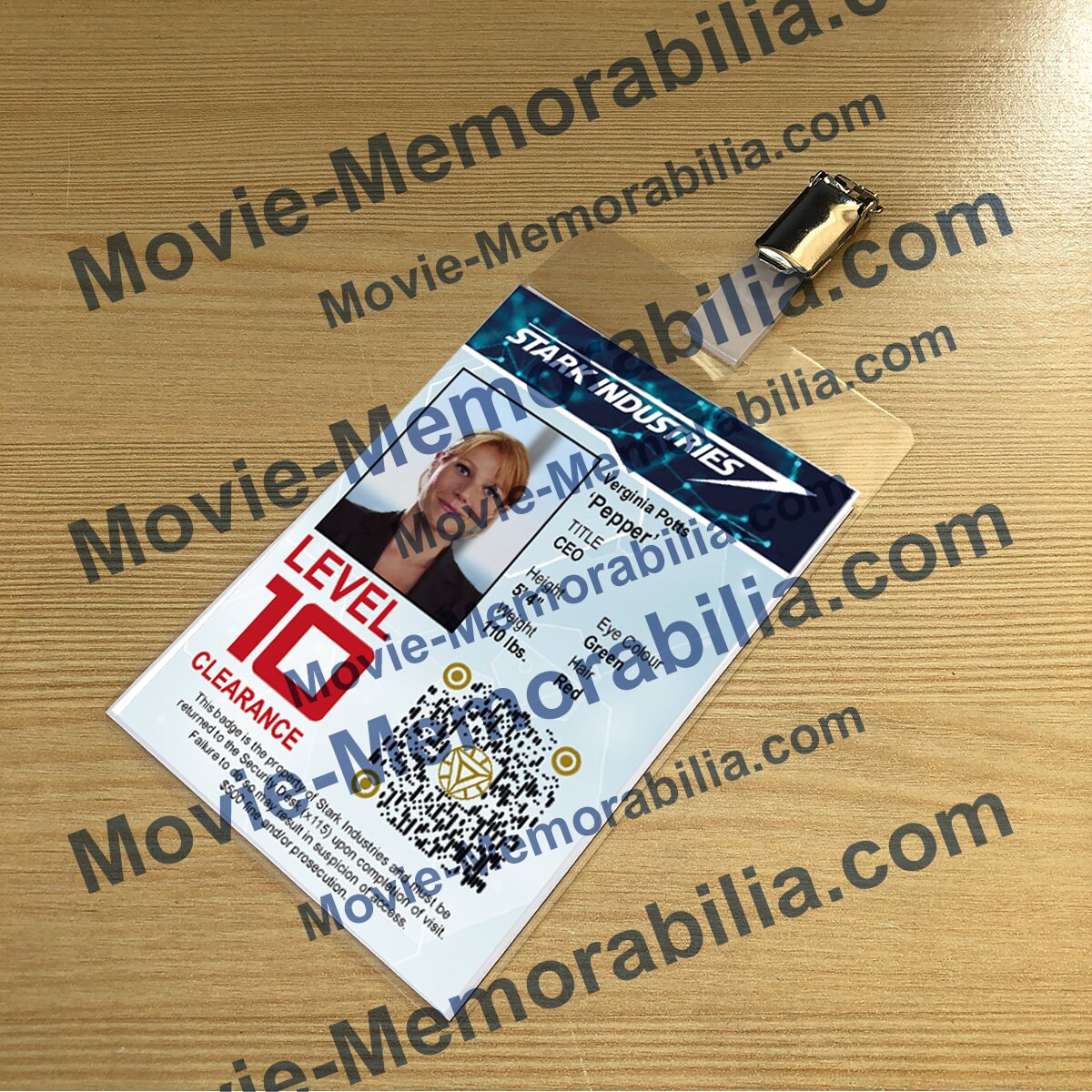 Cosplay Replica Iron Man Stark Industries ID Badge Tony Stark Free UK ...