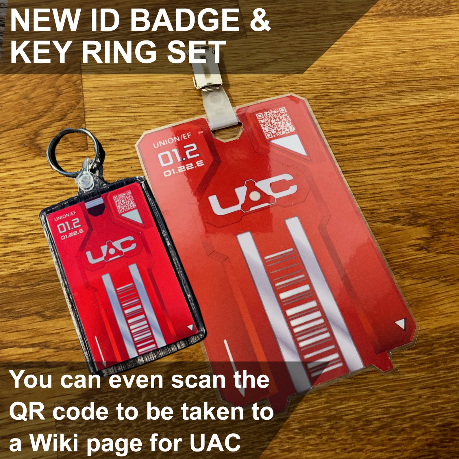 Cosplay Combo Pack Doom Eternal Key Card ID & Keyring Sets - Etsy