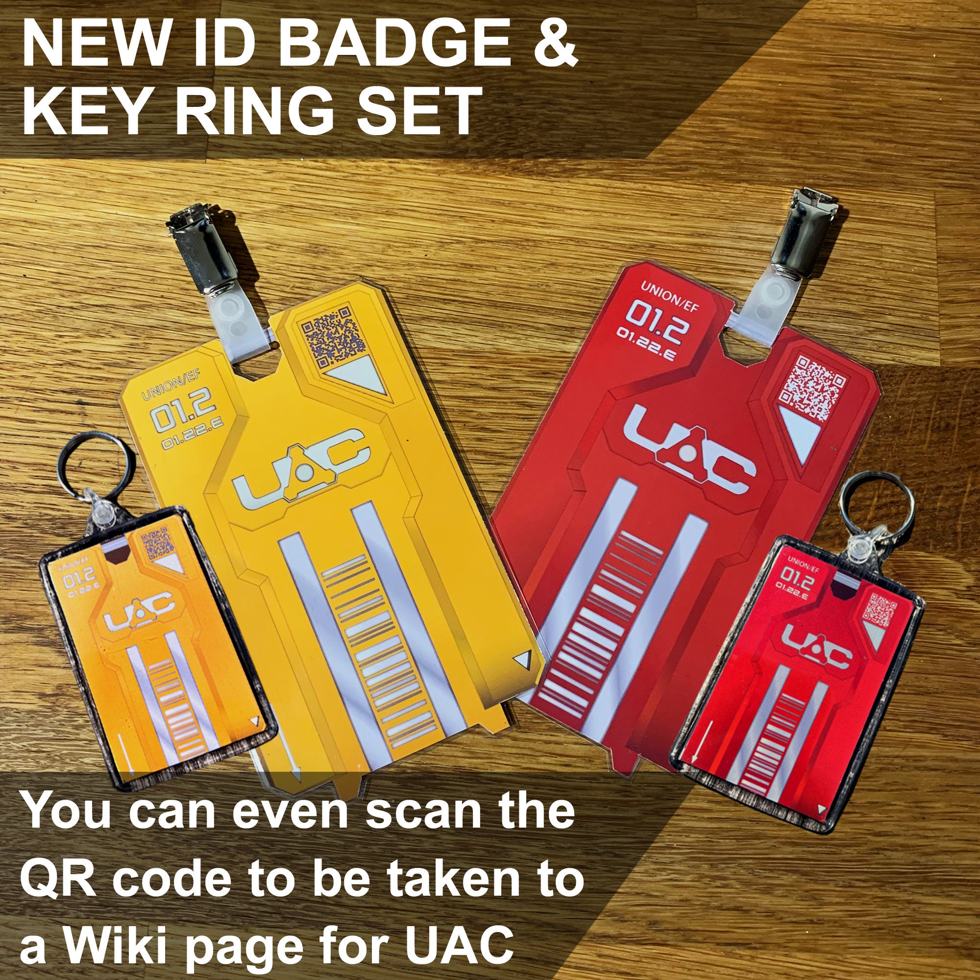 Cosplay Combo Pack Doom Eternal Key Card ID & Keyring Sets - Etsy UK