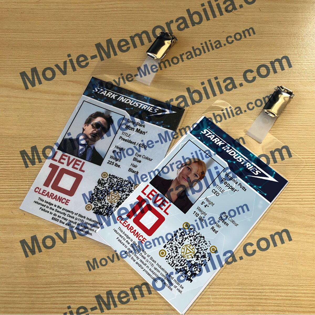 Cosplay Replica Iron Man Stark Industries ID Badge Tony Stark Free UK ...