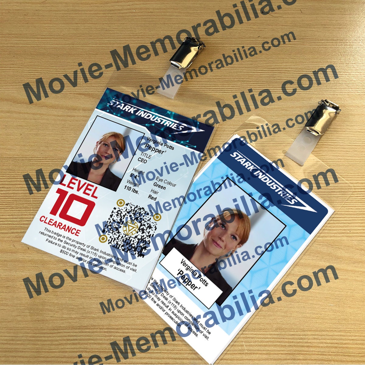 Cosplay Replica Iron Man Stark Industries ID Badge Tony Stark Free UK ...