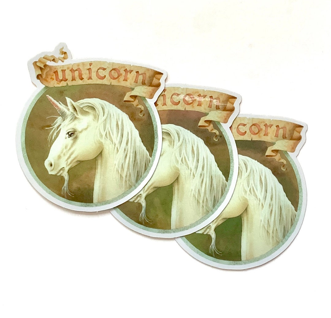 Holographic Unicorn Sticker - Fantasy Stickers - Laptop Vinyl Sticker ...