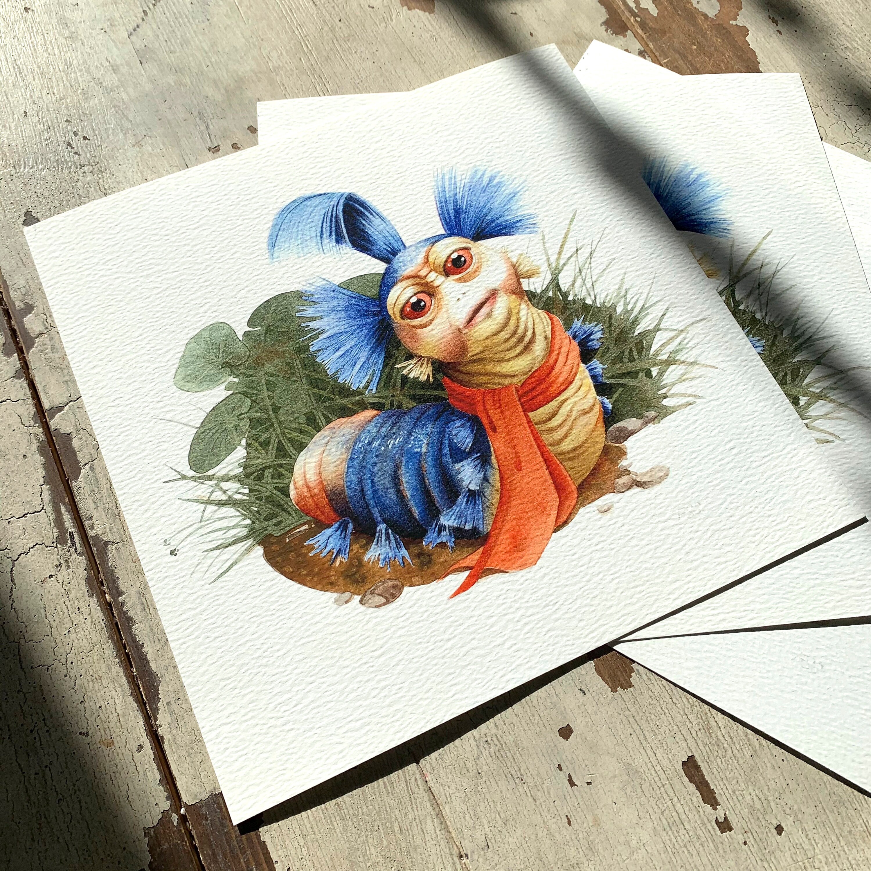 The Worm, Labyrinth Giclée Art Print(labyrinth Movie ), Art Print ...