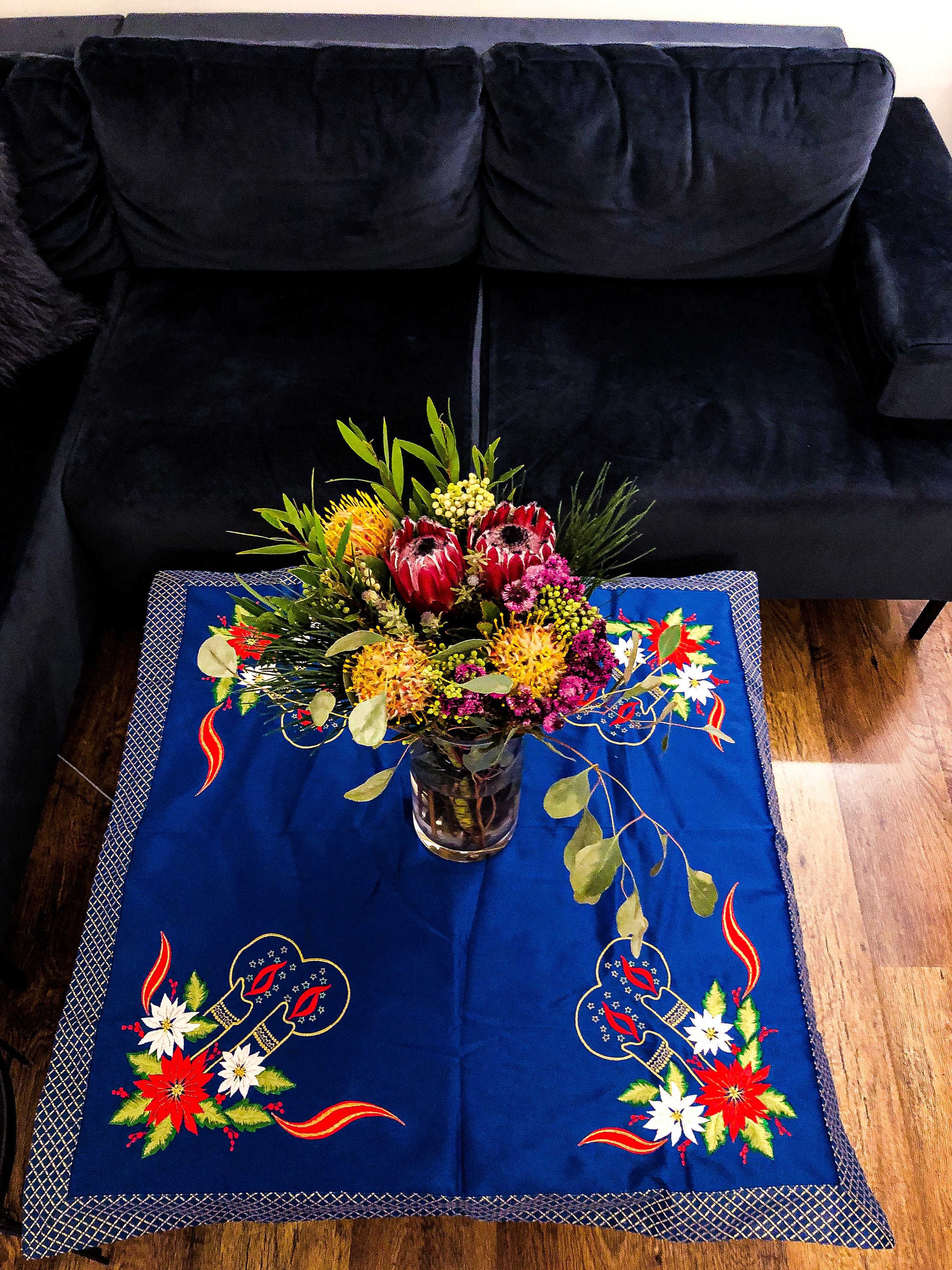 Mantel chino vintage chino cosido a mano bordado 98x98cm - Etsy España