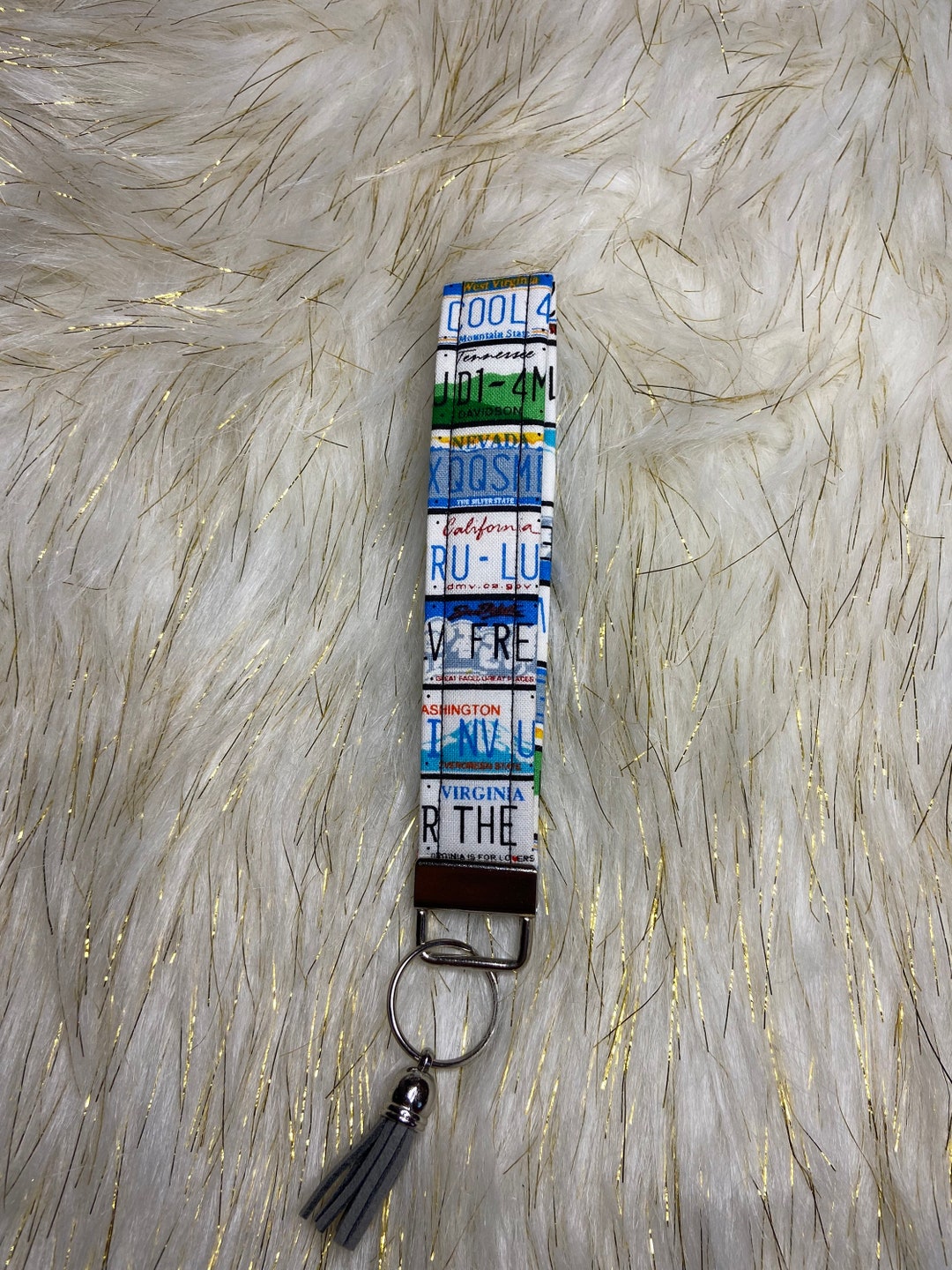 United States License Plate Key Fob - Etsy