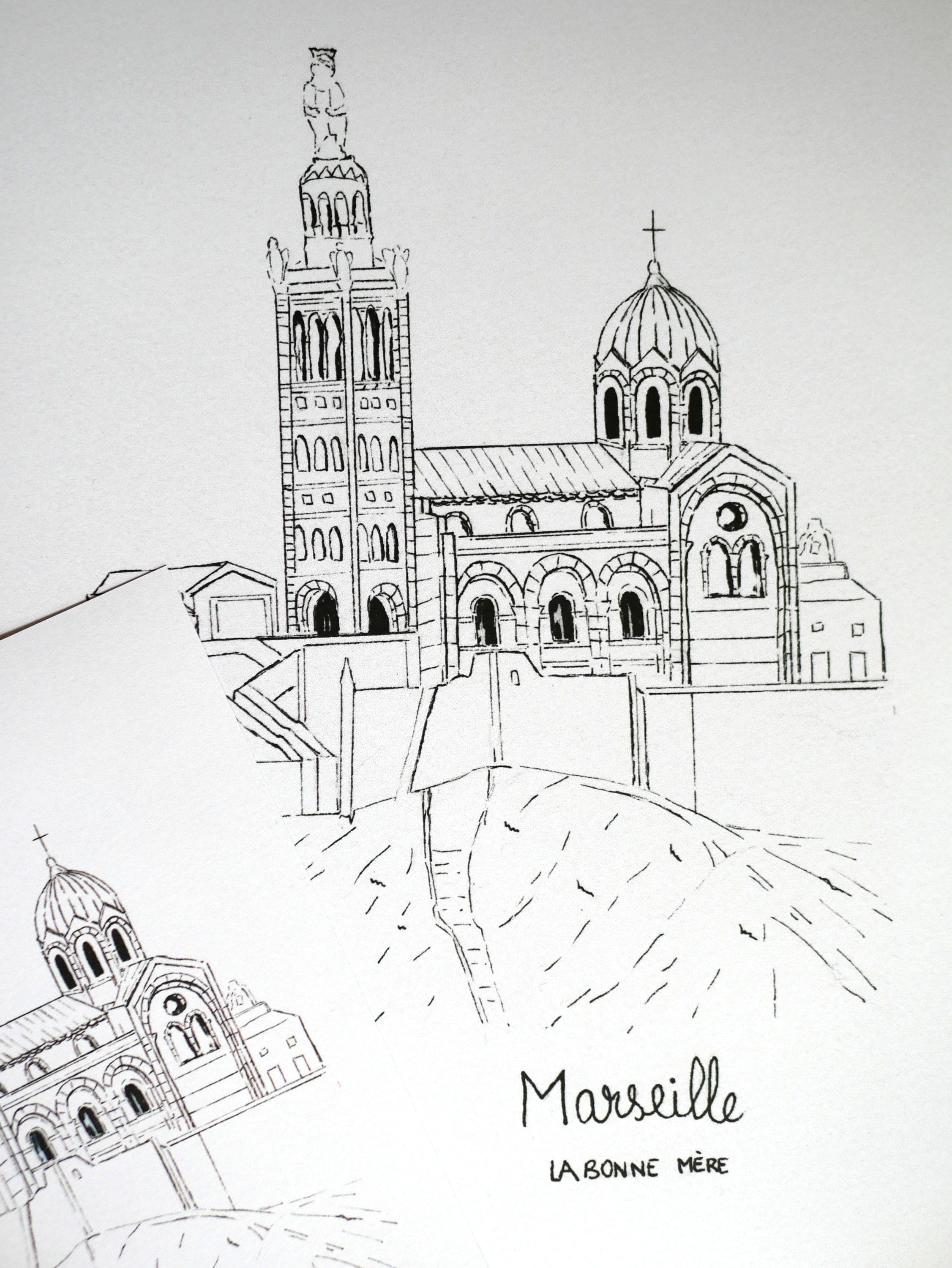 Marseille La Bonne Mère Basilica of Notre-dame De La Garde - Etsy