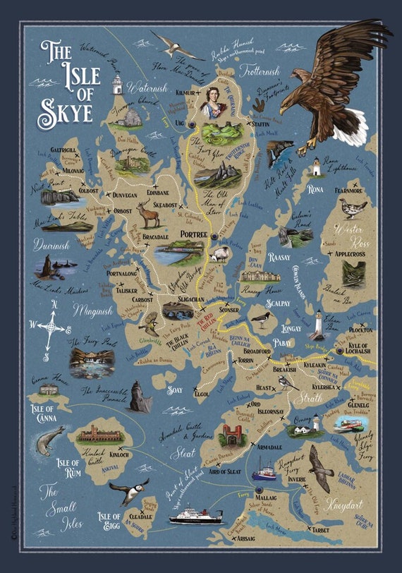 Strathaird Scotland Map Skye Broadford And Strathaird, Isle Of Skye