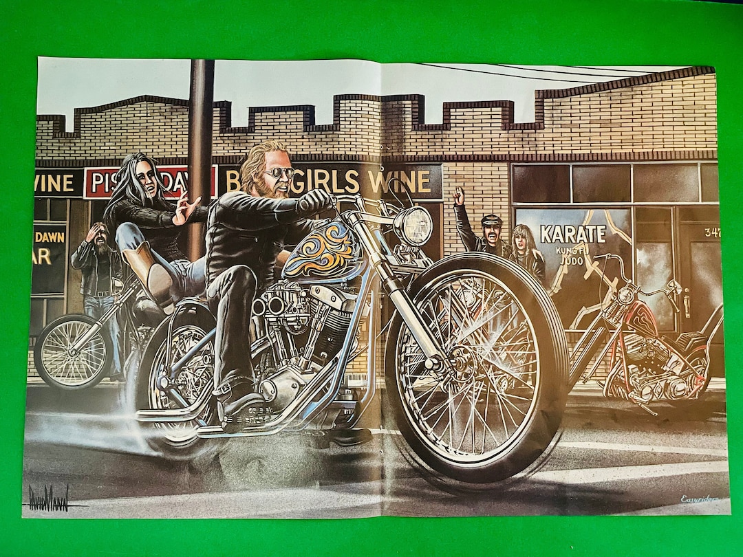 80’s David Mann Biker Art Centerfolds: Part 1 (vintage Outlaw Biker ...