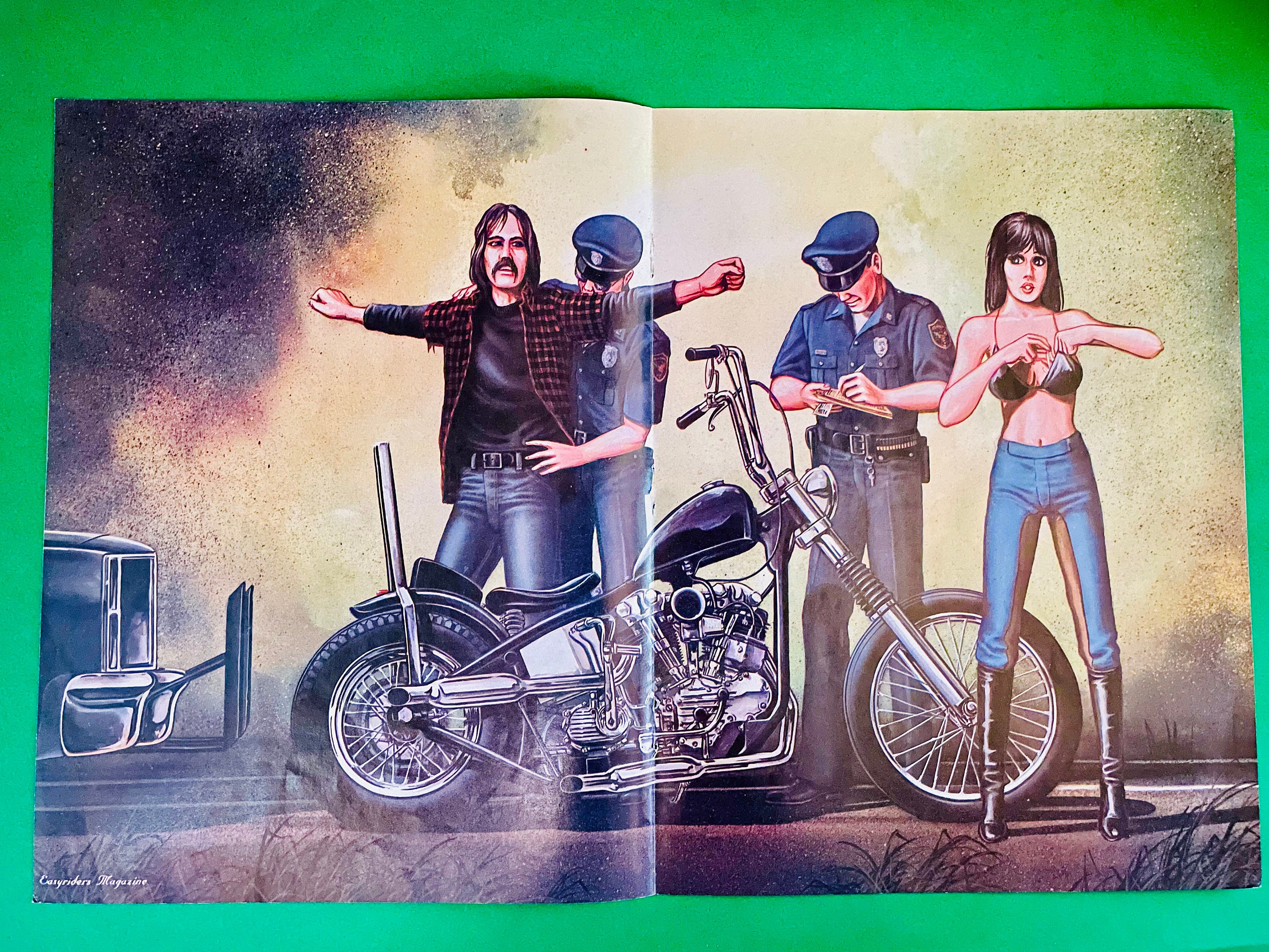 80’s David Mann Biker Art Centerfolds: Part 1 (vintage Outlaw Biker Magazine Art) - Etsy