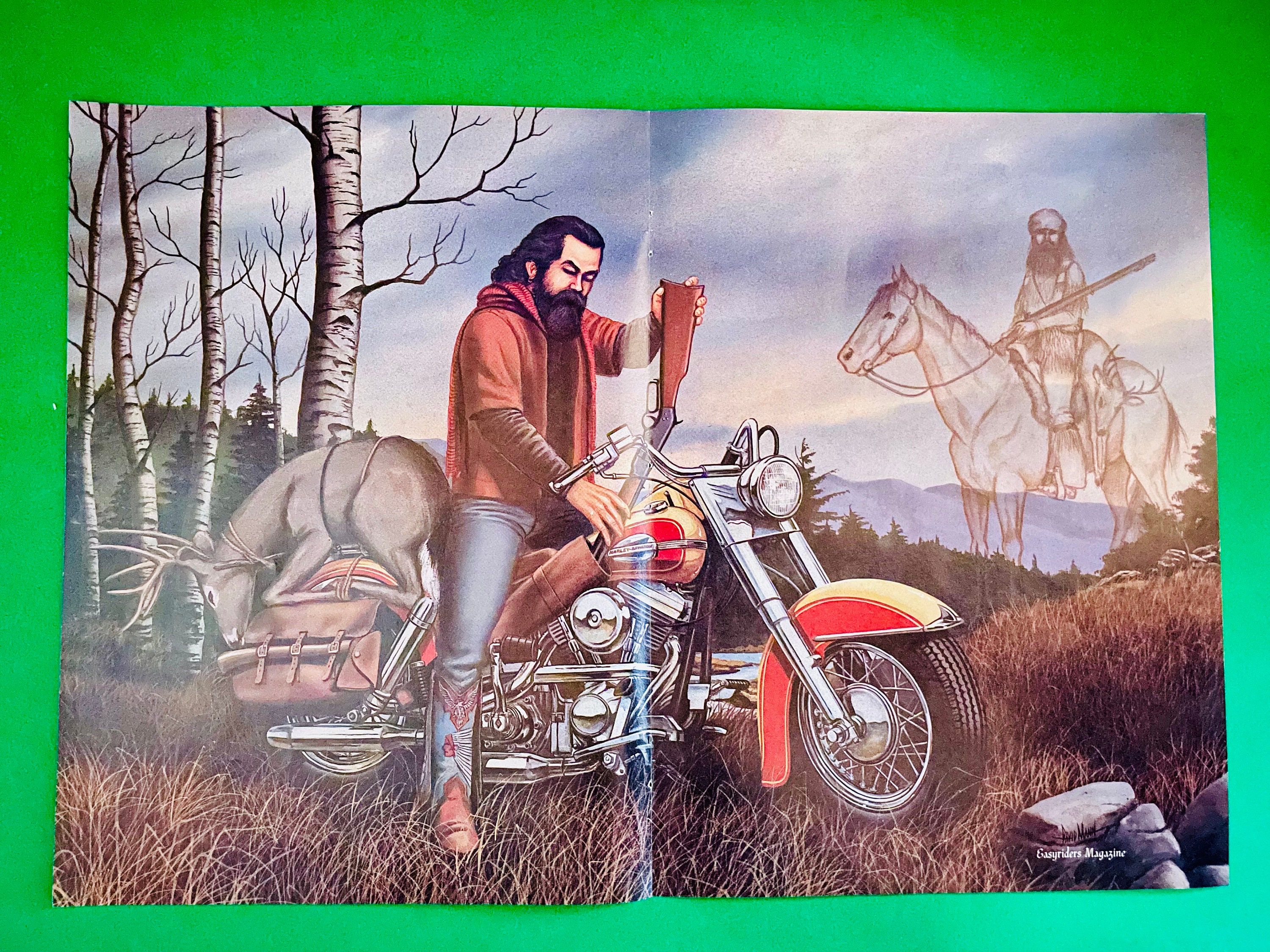 80s David Mann Biker Art Centerfolds: Part 1 vintage Outlaw Biker ...