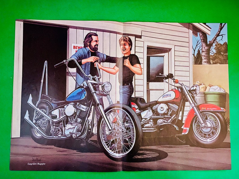 80s David Mann Biker Art Centerfolds: Part 1 vintage Outlaw Biker ...