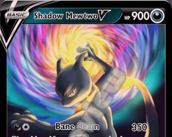 M Mecha Mewtwo VMAX Pokemon Card - Etsy Hong Kong