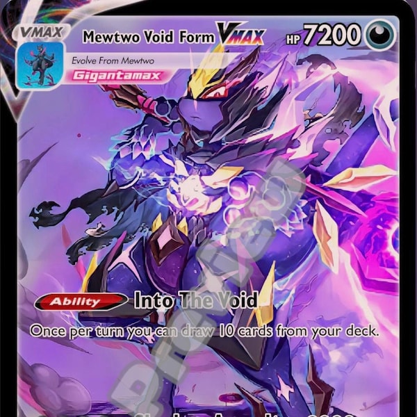 Mewtwo Vmax - Etsy