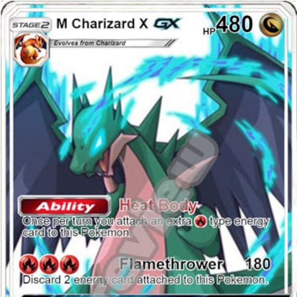 M Charizard Gx - Etsy