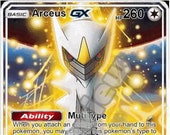 Arceus GX Pokemon Card - Etsy