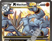 M Machamp Ex Gx Pokemon Card - Etsy