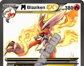 M Blaziken EX Pokemon Card - Etsy