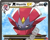 M Weavile EX Pokemon Card - Etsy