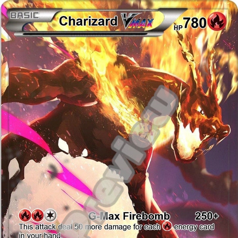 Charizard Vs Mewtwo Card - Etsy