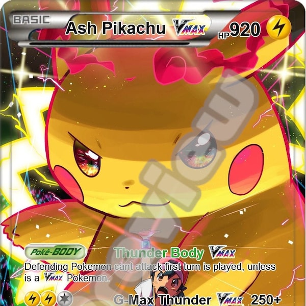 Ash Ketchum Vmax - Etsy