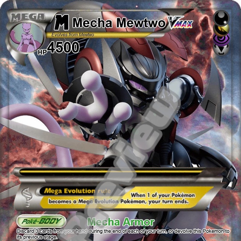 Mewtwo Vmax - Etsy