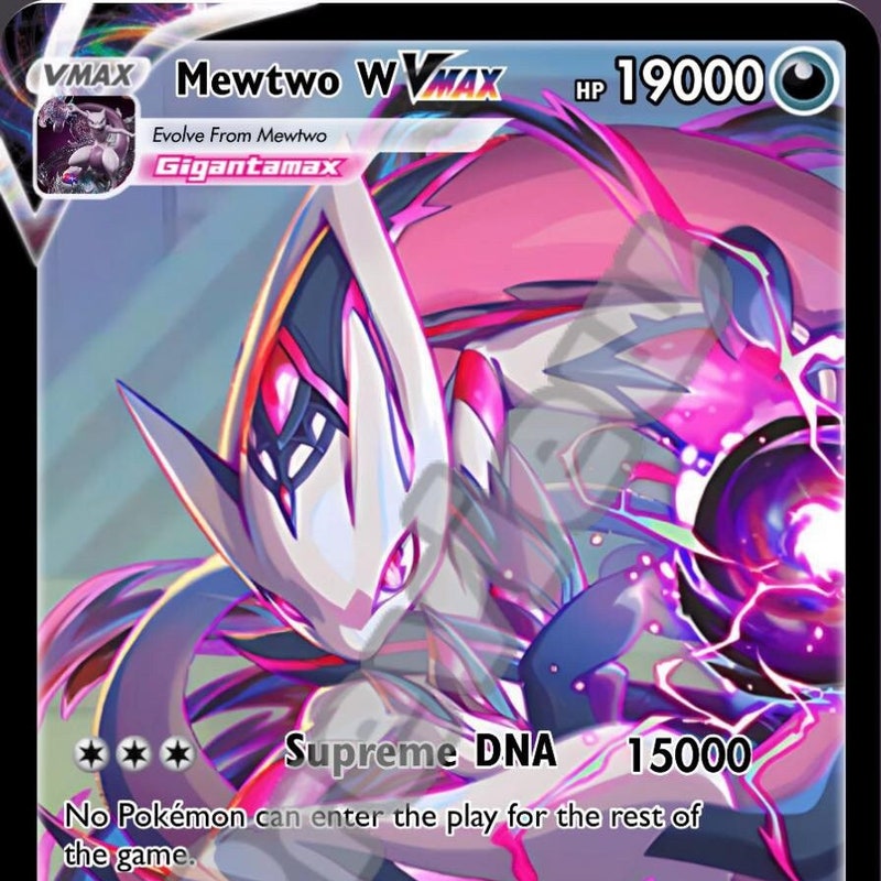 Mewtwo Vmax - Etsy