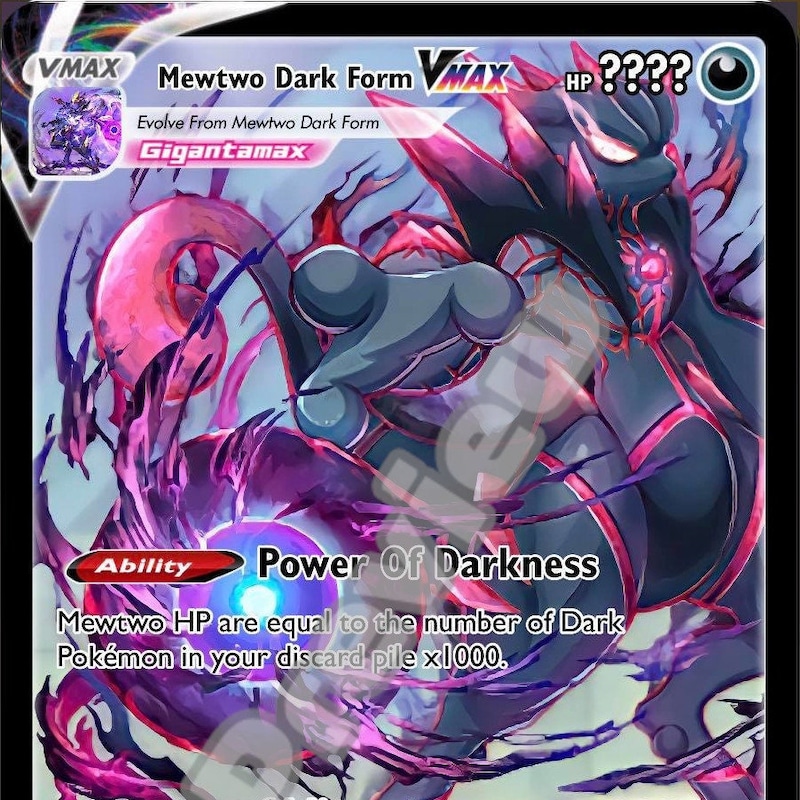 Mewtwo Vmax - Etsy