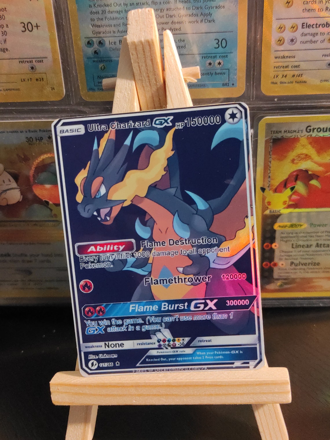 Ultra Charizard Gx Gmax Vmax Gigantamax Ex Pokemon Card - Etsy