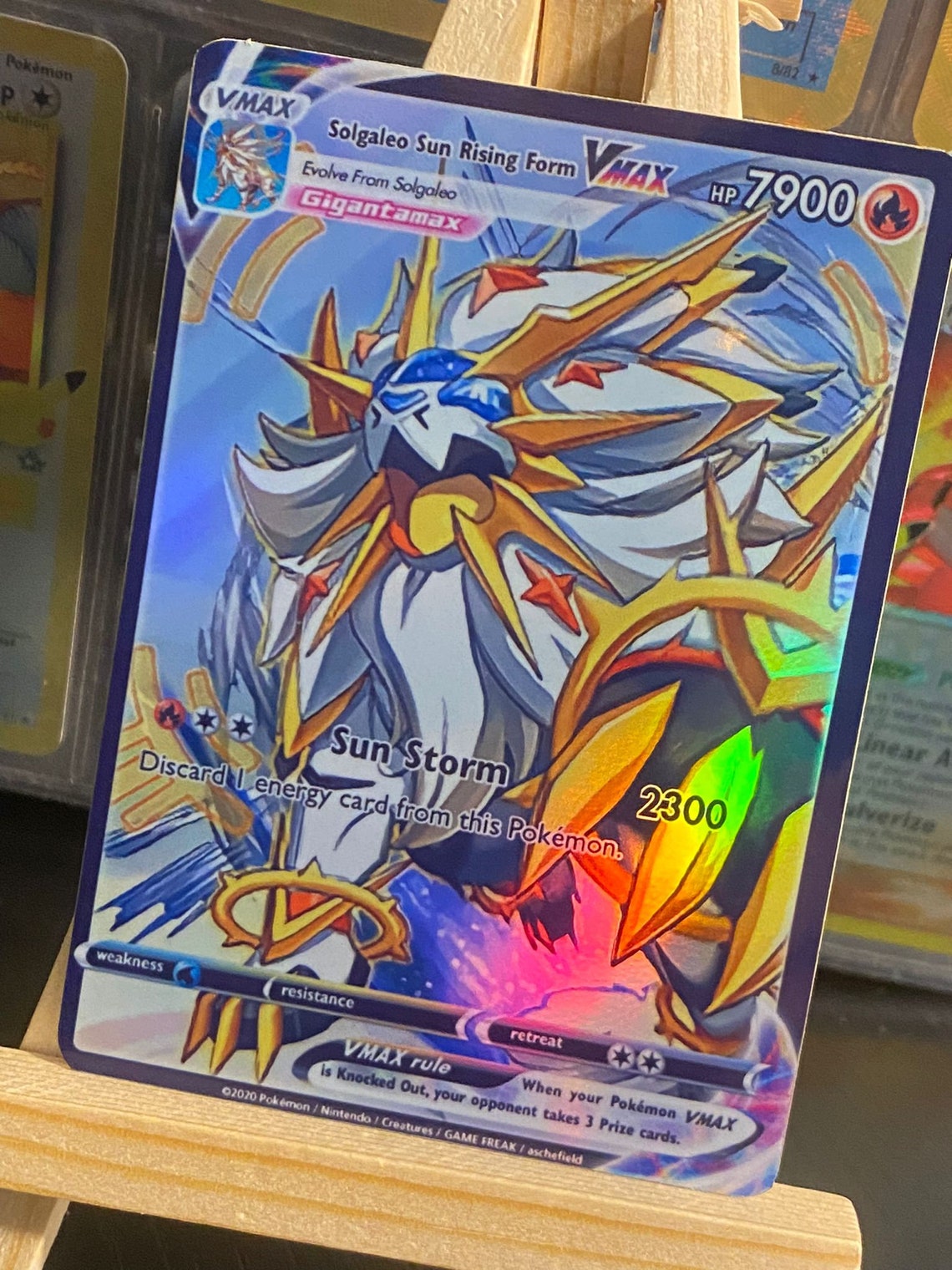 Solgaleo Sun Rising Form Vmax - Etsy