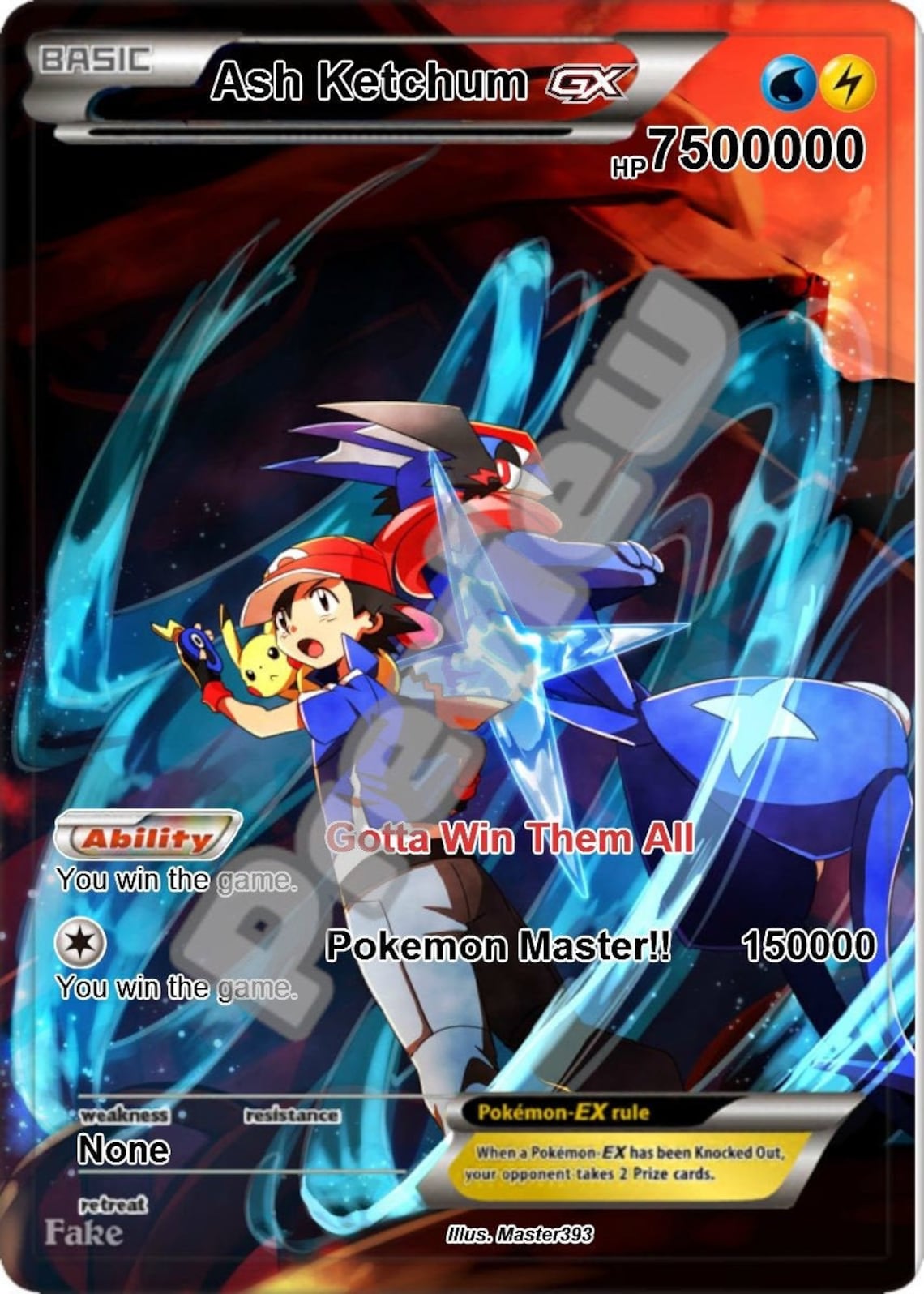 Ash Ketchum Gx Pokemon Card - Etsy