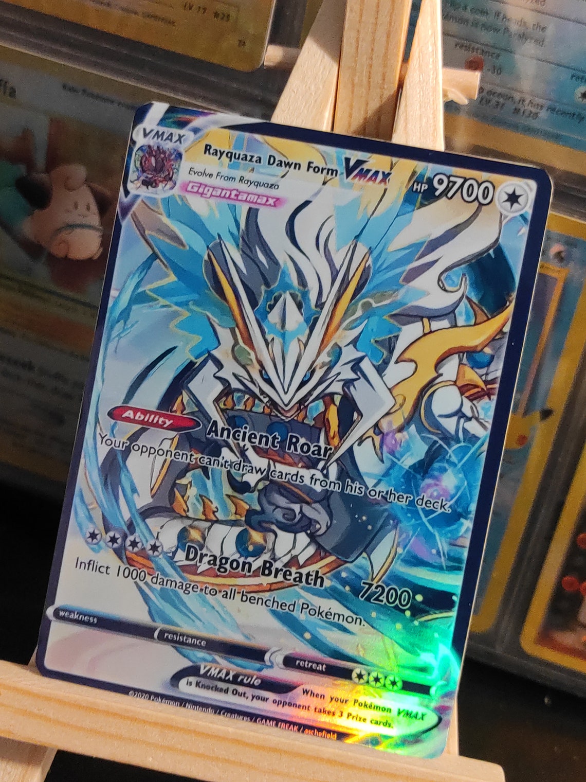 Rayquaza Dawn Form VMAX Pokemon Card - Etsy