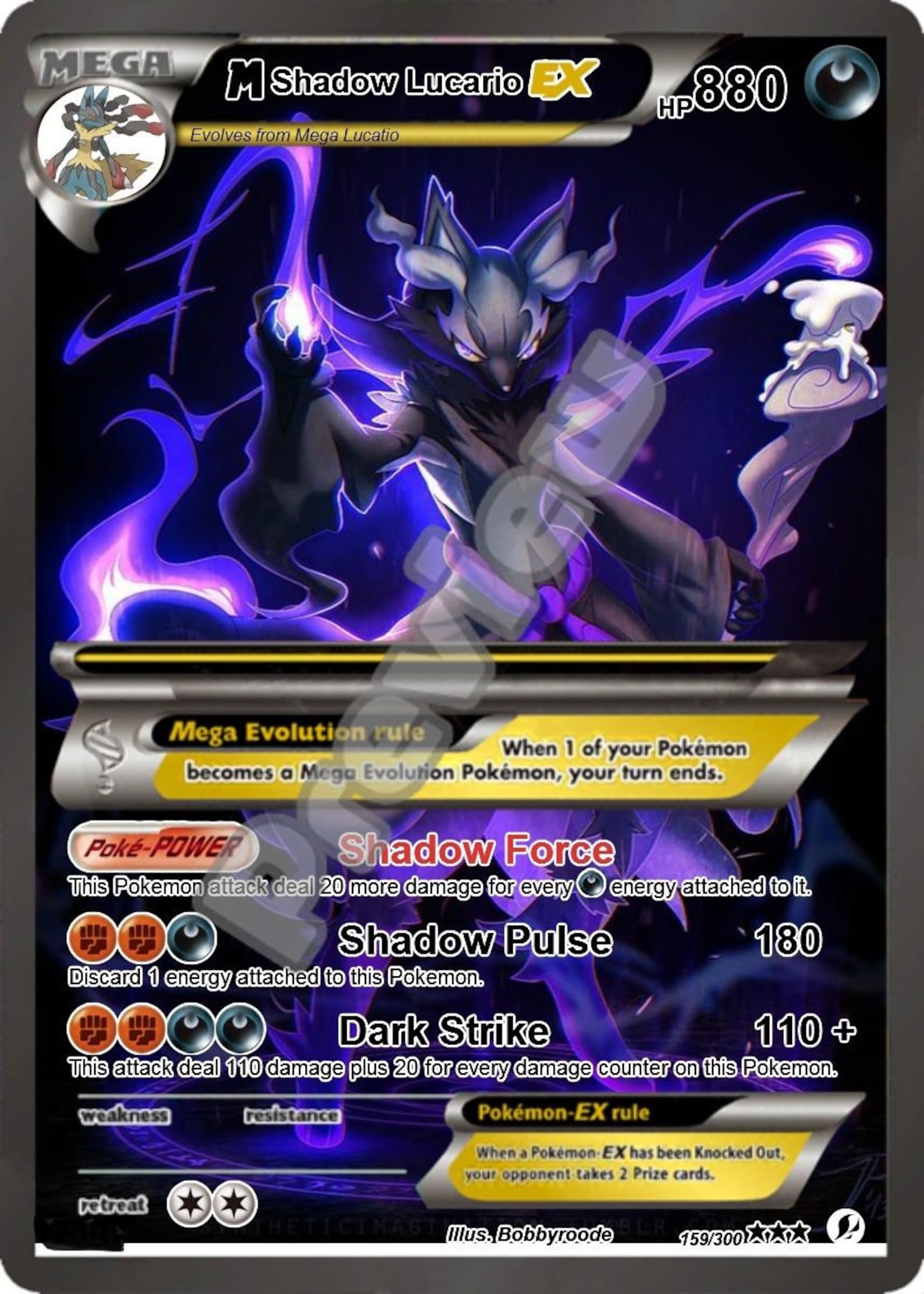 M Shadow Lucario Gx Gmax Vmax Gigantamax Ex Pokemon Card - Etsy