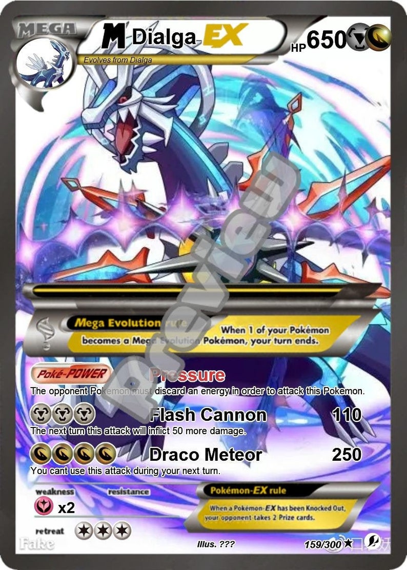 M Dialga EX Pokemon Card - Etsy