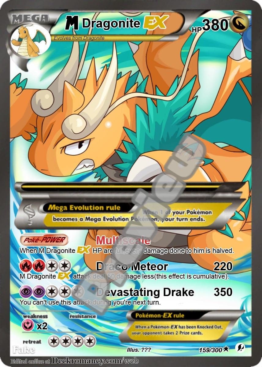 Mega Dragonite Card