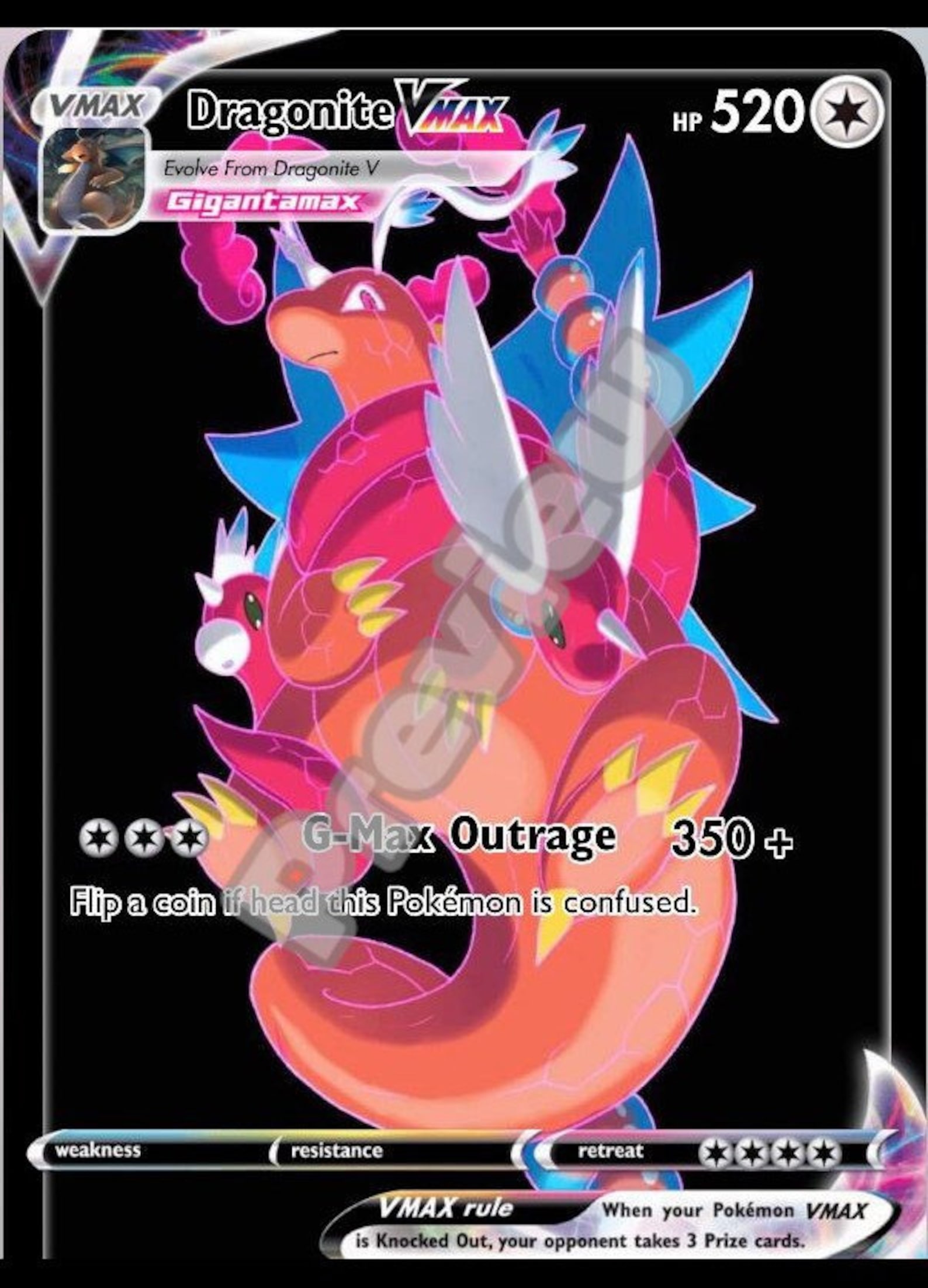 Dragonite Vmax Gx Ex Custom Card - Etsy New Zealand