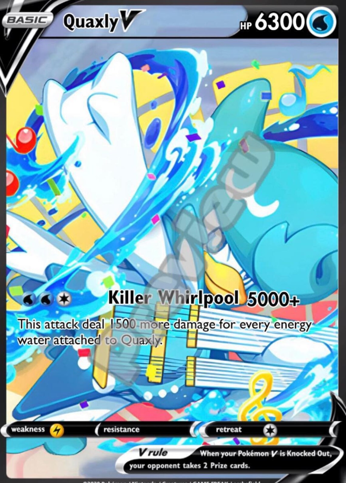 Quaxly Vmax Gx Ex Vstar Gx Pokemon Card - Etsy