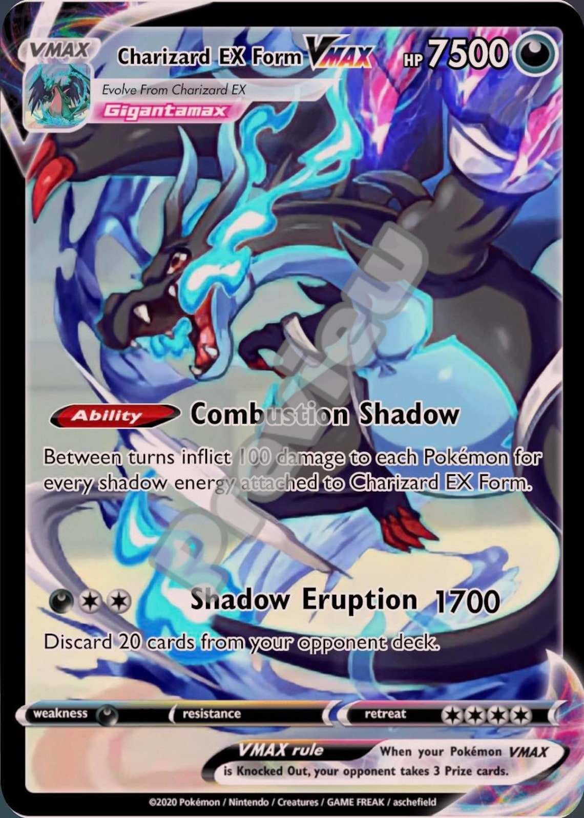 Charizard EX Form VMAX Pokemon Card Etsy Denmark Charizard EX Form VMAX Pokemon Card Etsy Denmark