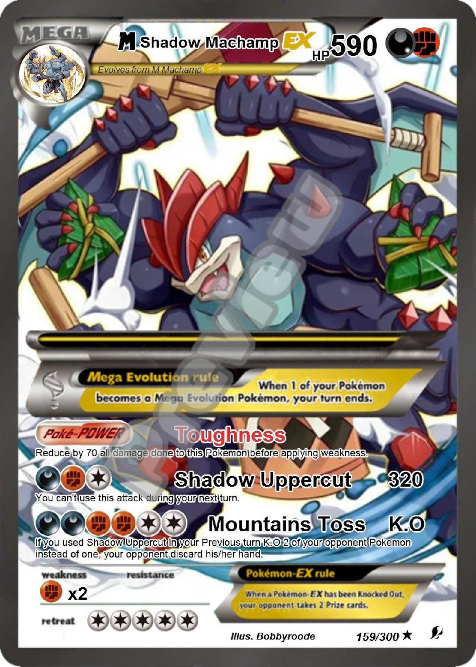 M Shadow Machamp Ex Gx Pokemon Card - Etsy